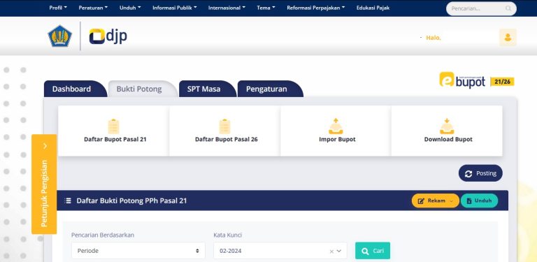Cara Menggunakan Aplikasi eBupot PPh 21/26 Karyawan – Taxnow: Platform ...